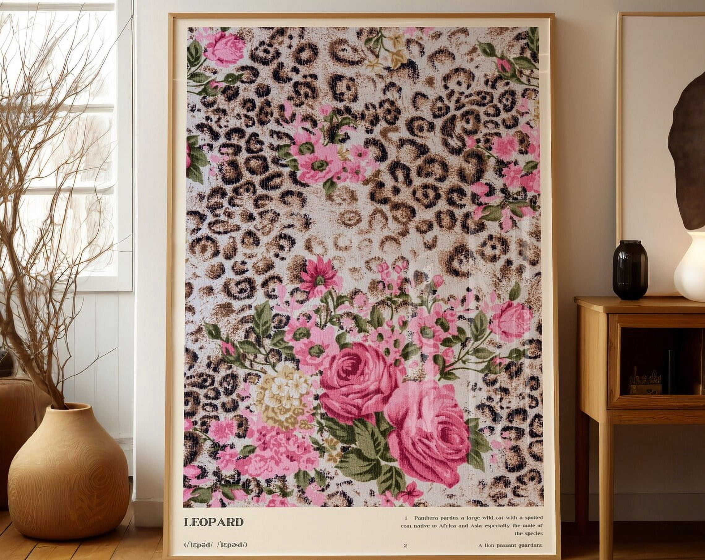 DOPAPRINT Leo.pard Wall Art, Photography Definition Print, Floral ...