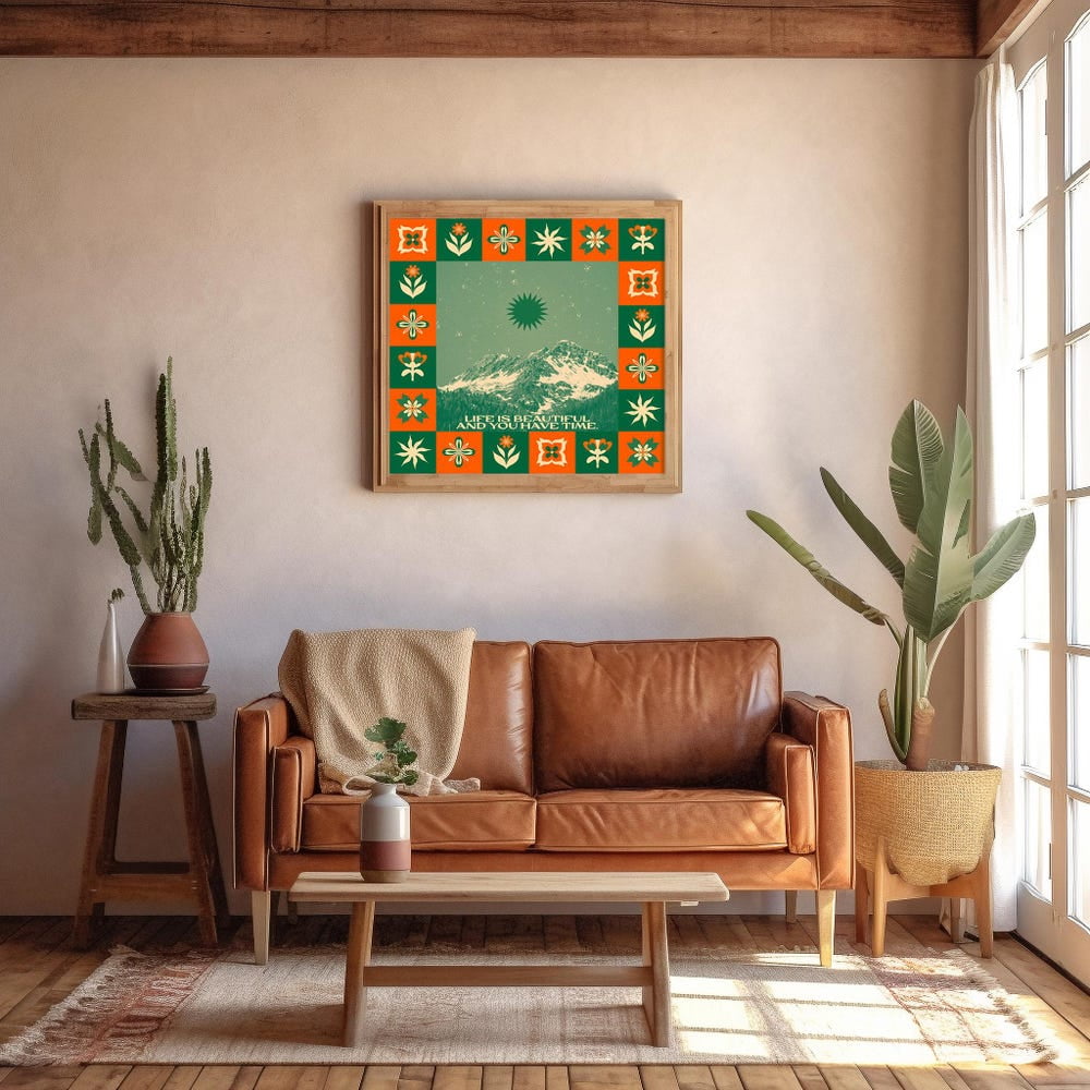 DOPAPRINT Life Is Beautiful Art Print, Positive Inner Peace ...