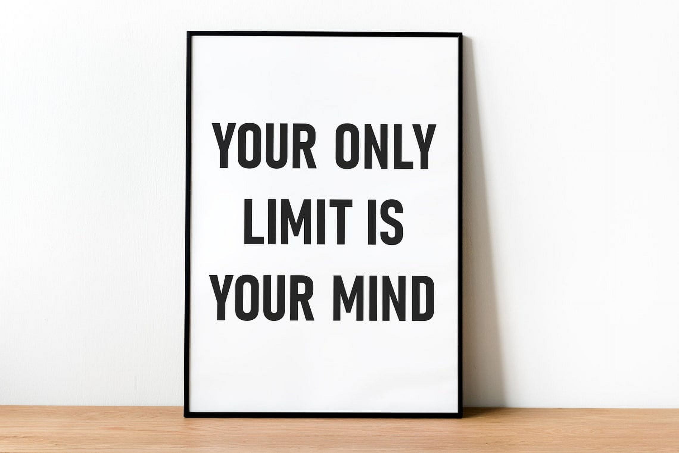 DOPAPRINT Your Limit Is Your Mind Print Positive Affirmation Poster ...