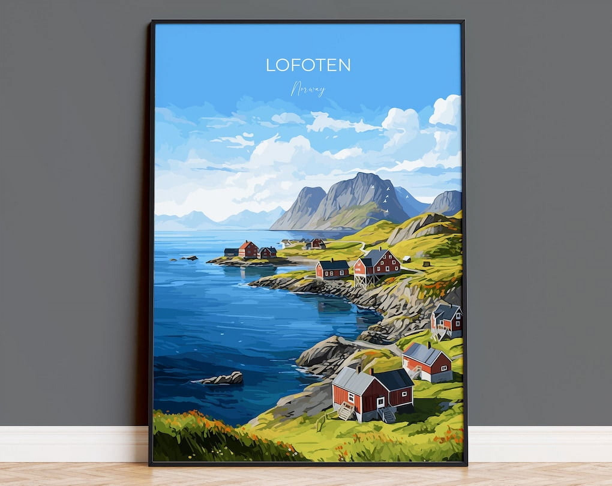 DOPAPRINT Lofoten Islands Poster, Travel Print Of Lofoten, Lofoten ...