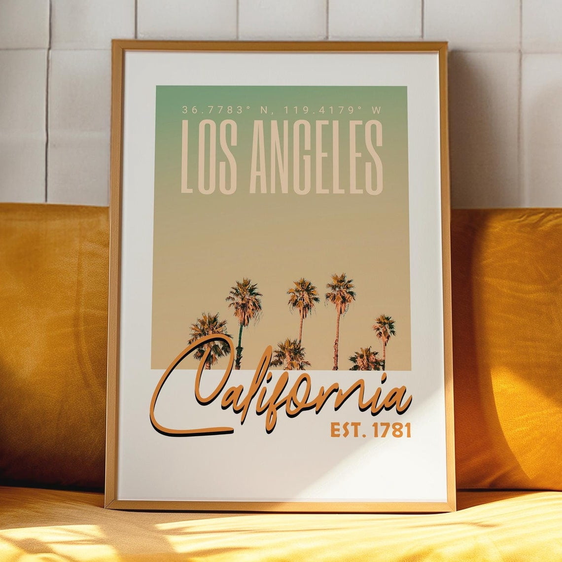 DOPAPRINT Los Angeles Poster,La California Art,Minimalist La Print,Meet ...