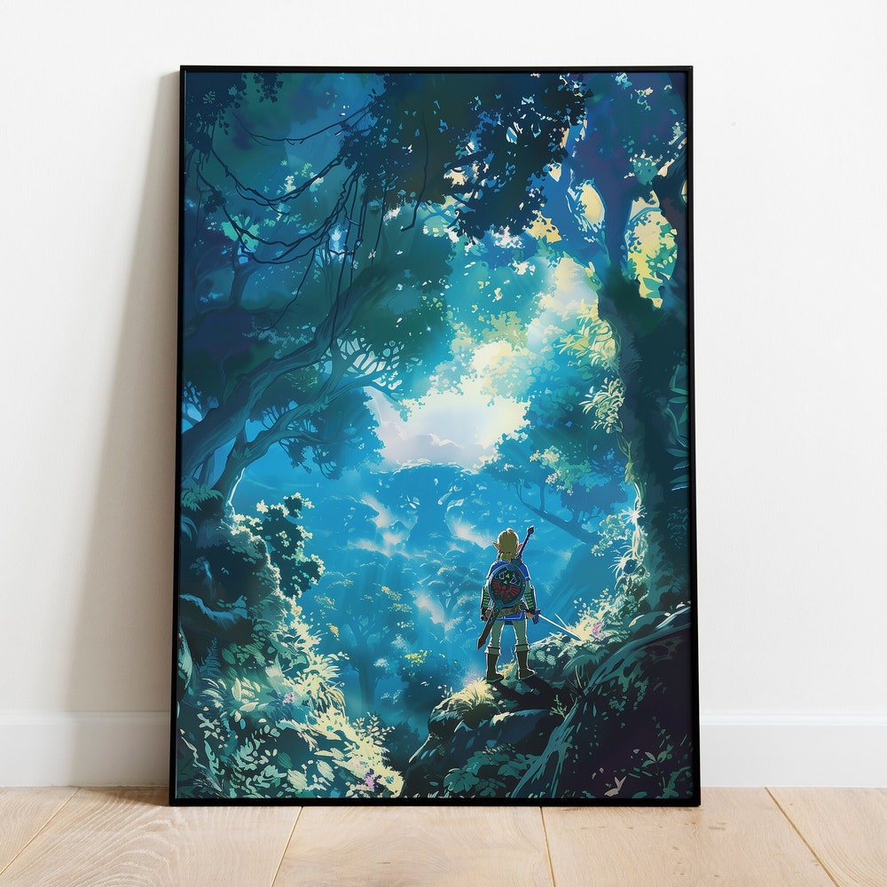 DOPAPRINT The Lost Forest, Art Inspired By The Legend Of Zelda, Tears ...