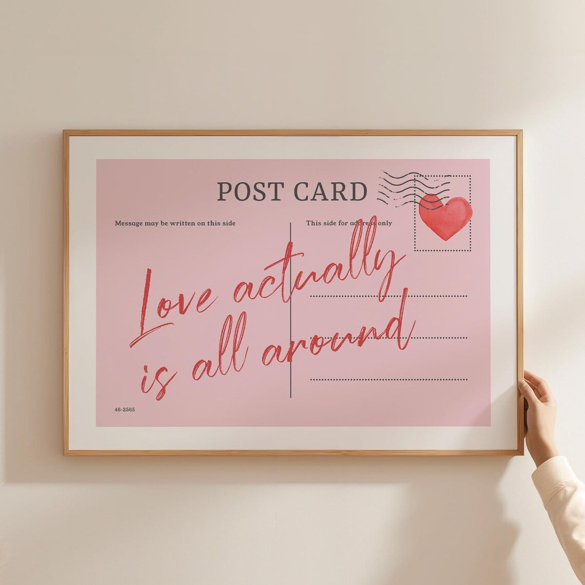 DOPAPRINT Love Actually Is All Around Post Card Poster, Girly Retro ...