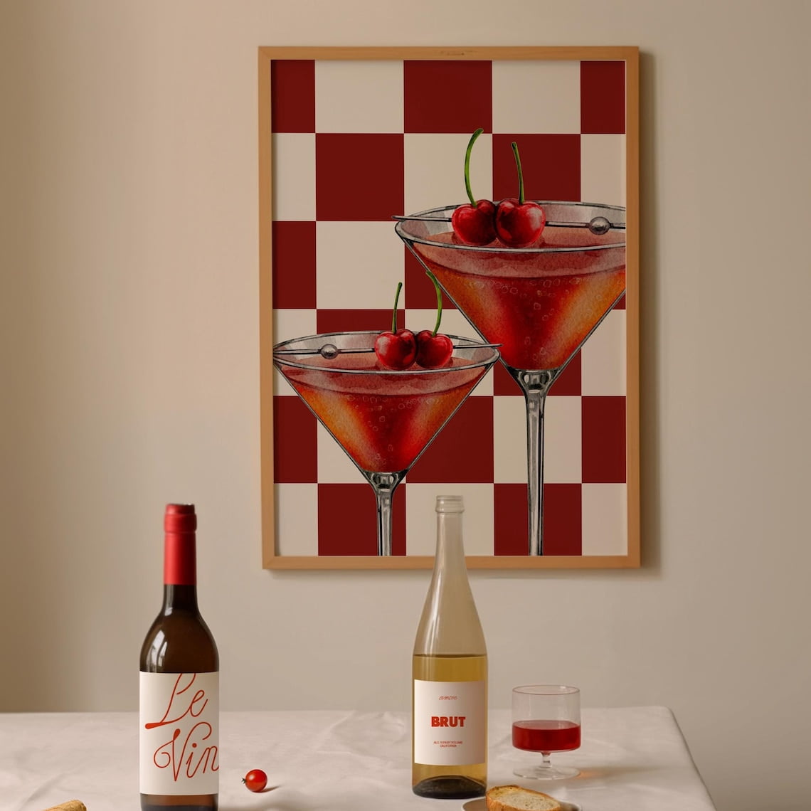 DOPAPRINT Manhattan Cocktail Print, Cocktail Wall Art, Alcohol Bar Cart ...