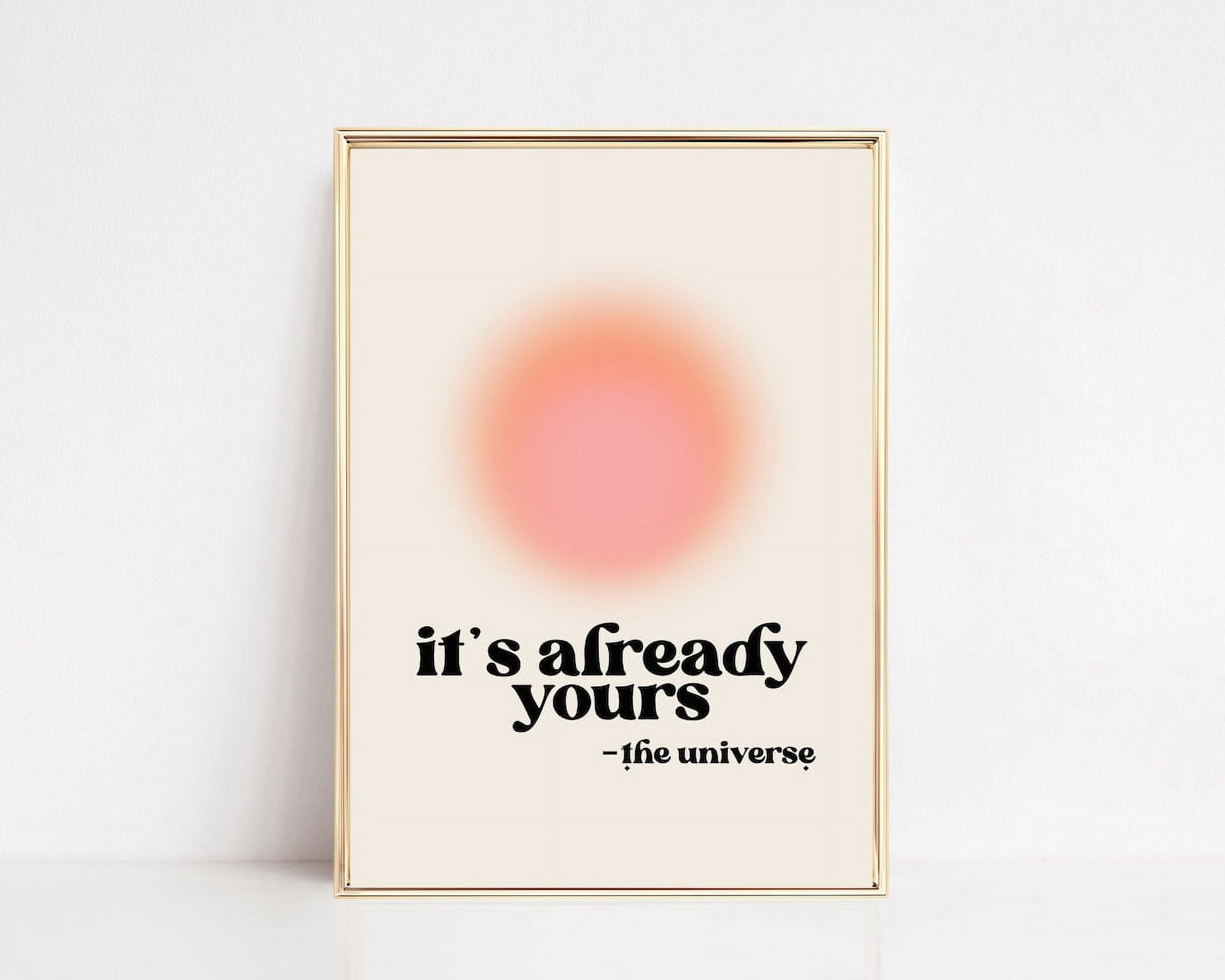 DOPAPRINT Manifestation Art Print Retro Print Affirmation Wall Art 70S ...