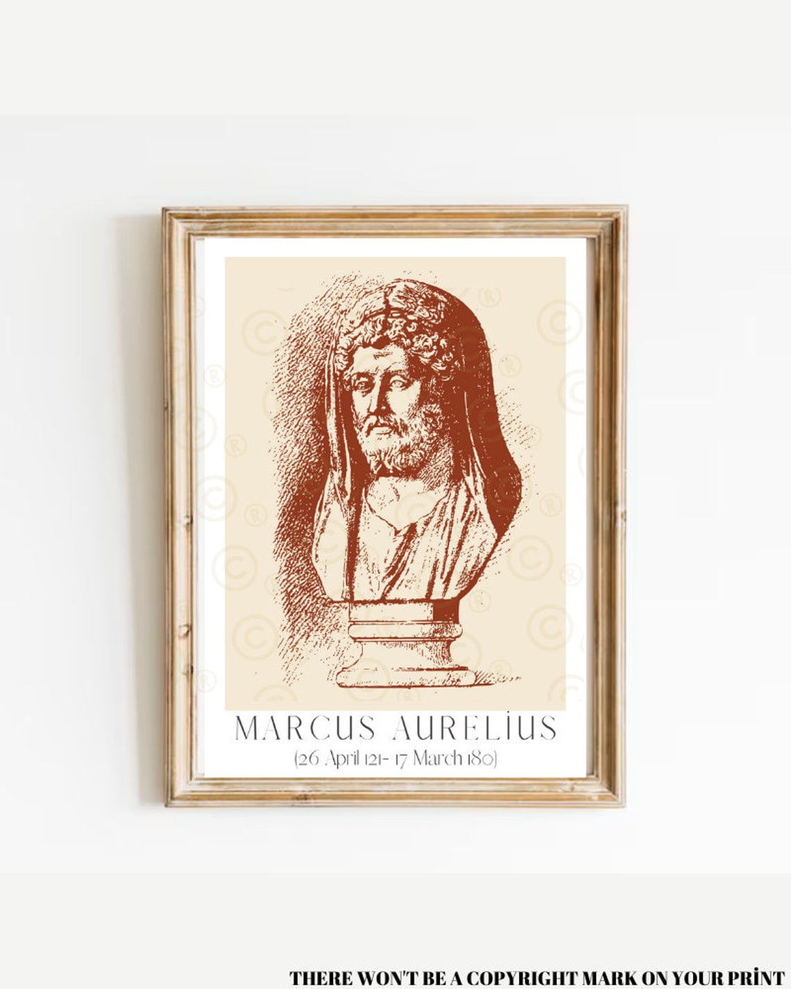 DOPAPRINT Marcus Aurelius Poster, Stoic Print, Stoicism Art, Light ...