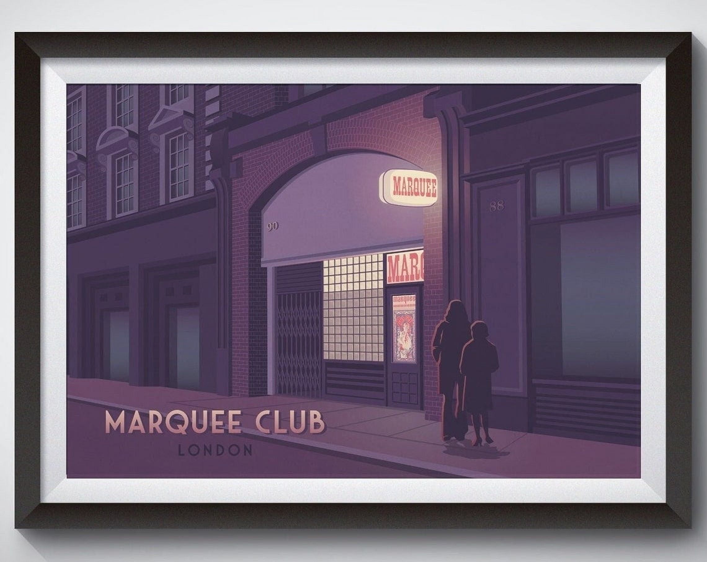 DOPAPRINT Marquee Club Wardour Street Poster, Soho London Travel Poster ...