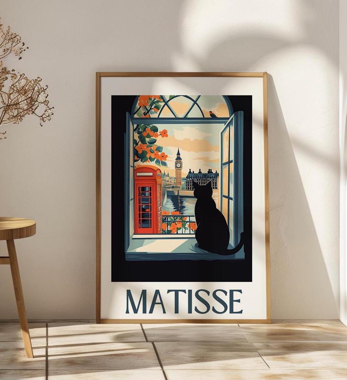 DOPAPRINT Matisse Cat Open Window Art Print, Henri Matisse Big Ben ...