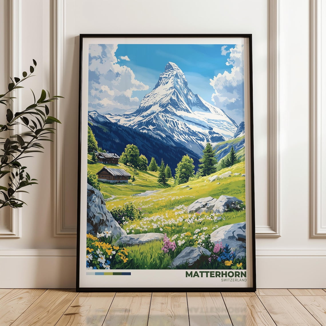 DOPAPRINT Matterhorn Travel Poster - Switzerland Wall Art Print ...