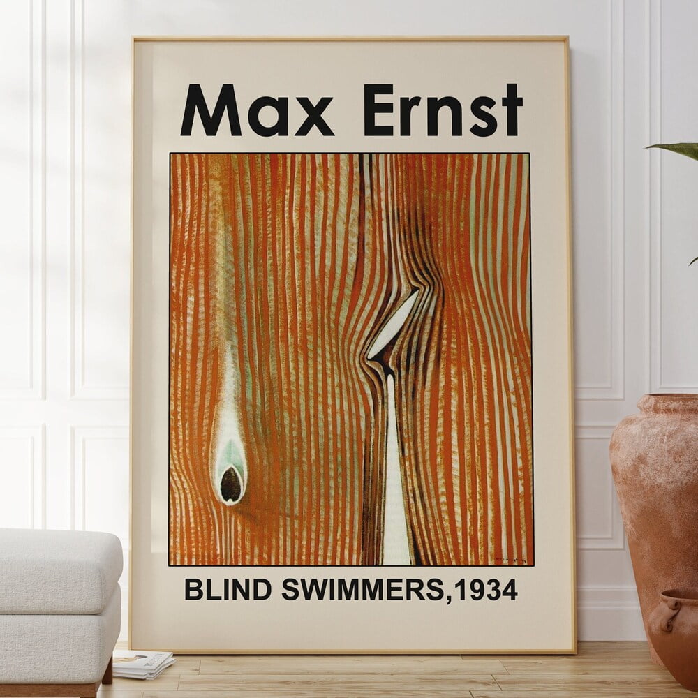 DOPAPRINT Max Ernst Poster - Blind Swimmers - High-quality poster as ...