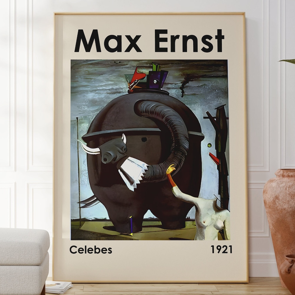 DOPAPRINT Max Ernst Poster - Celebes - High Quality Poster - Max Ernst ...
