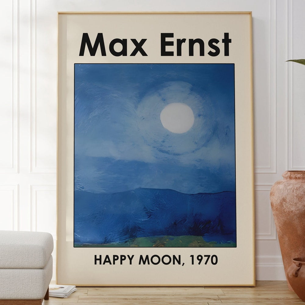 DOPAPRINT Max Ernst Poster - Happy Moon - High-quality poster as Max ...