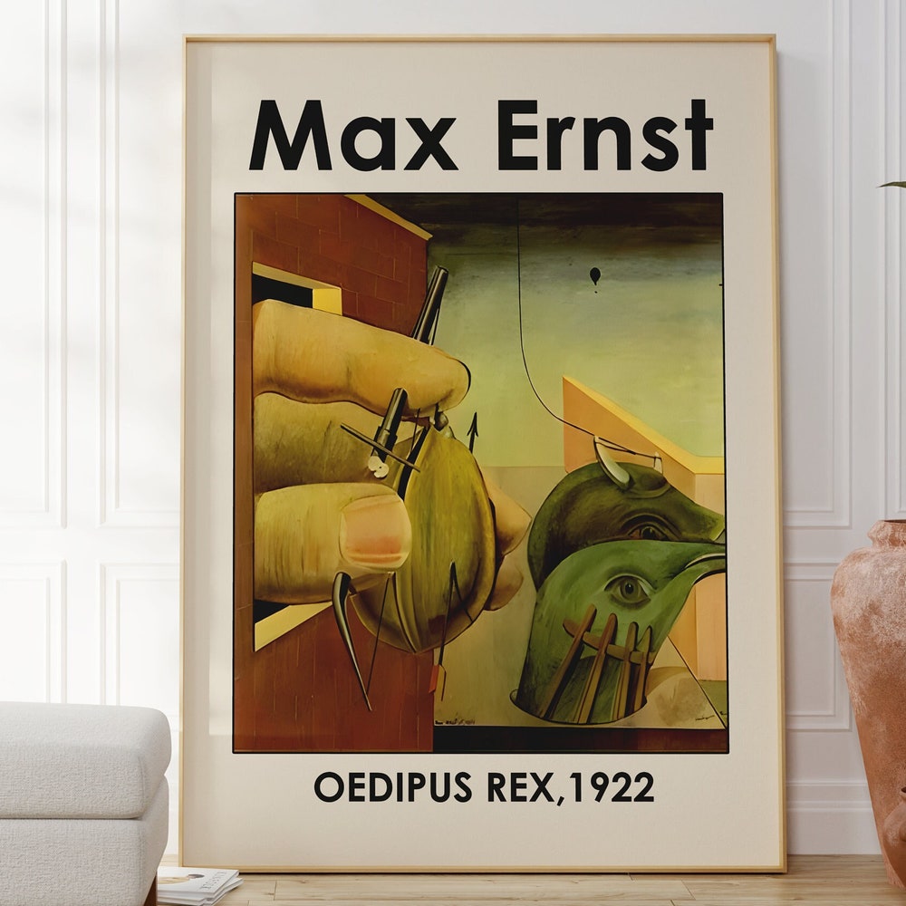 DOPAPRINT Max Ernst Poster - Oedipus Rex - High-quality poster as Max ...