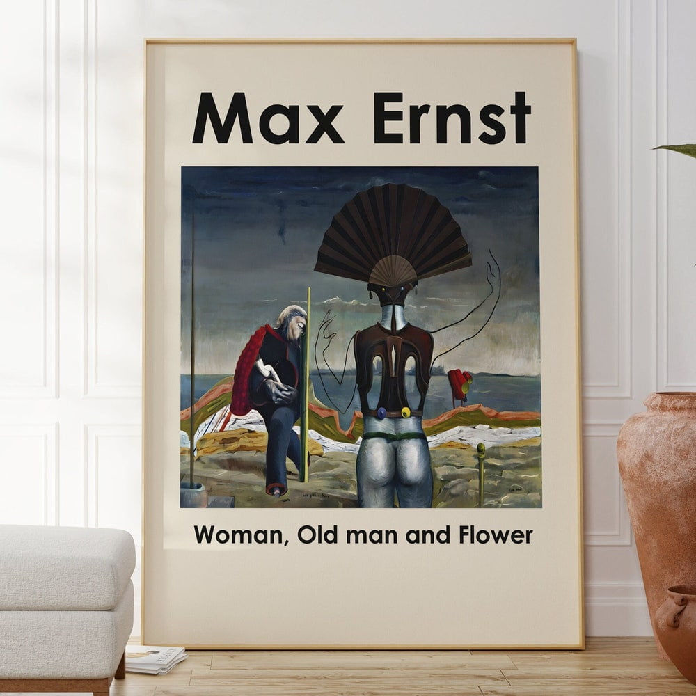 DOPAPRINT Max Ernst Poster - Old man and Flower - High quality poster ...