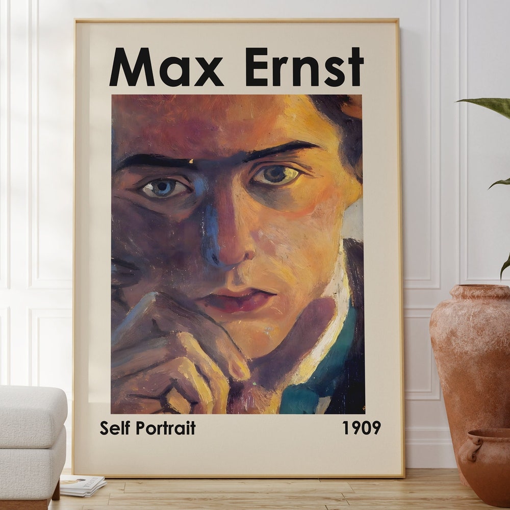 DOPAPRINT Max Ernst Poster - Self Portrait - Quality - Max Ernst Print ...