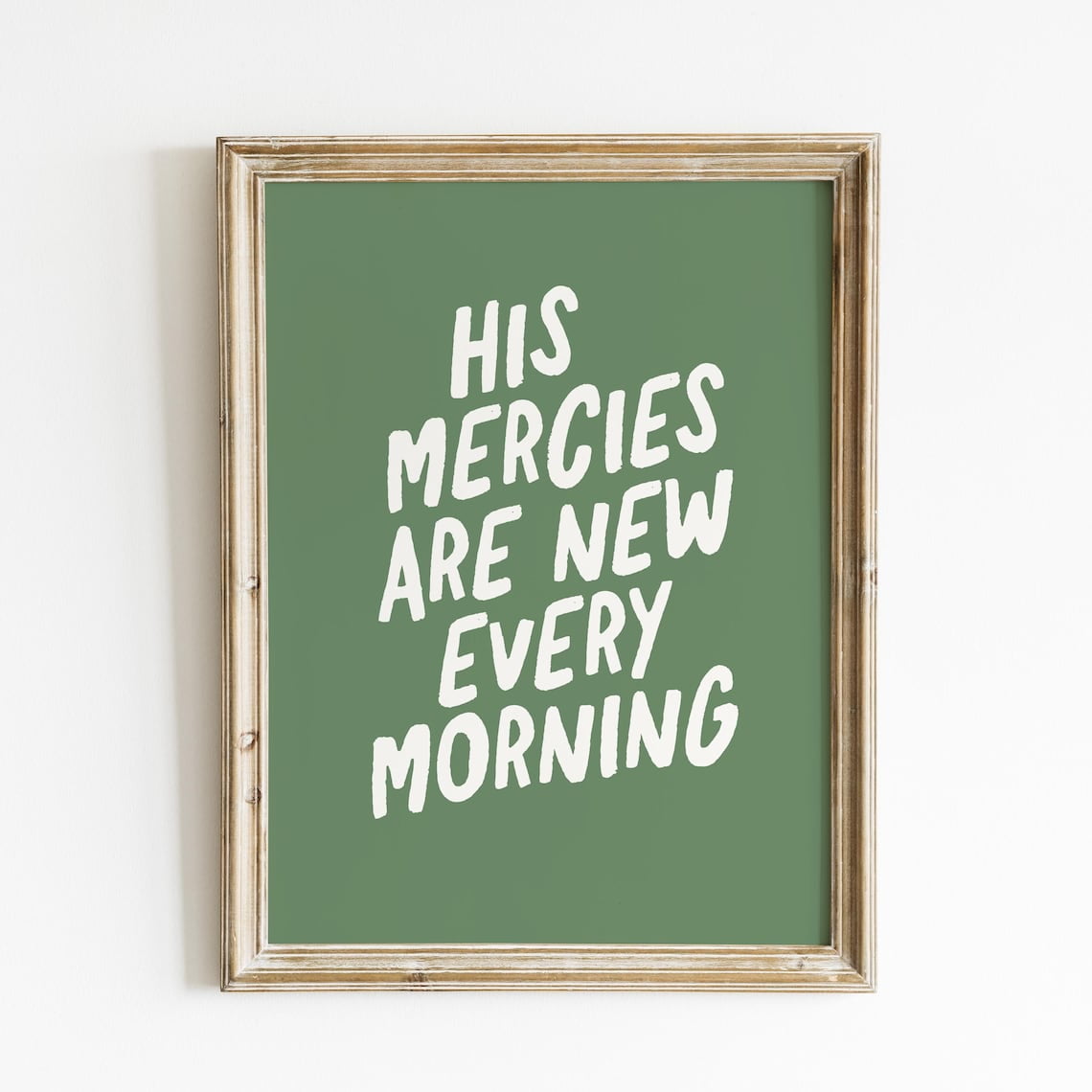 DOPAPRINT His Mercies Are New Every Morning Christian Prints Bible ...