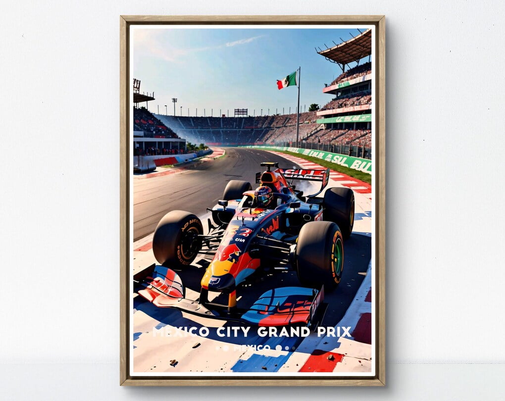 DOPAPRINT Mexico City Grand Prix Poster Thrilling Formula 1 Action At ...