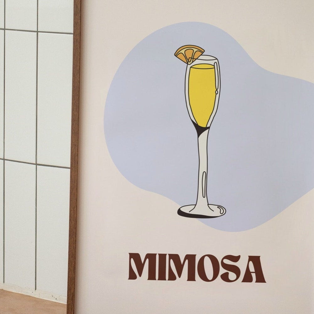 DOPAPRINT Mimosa Print, Mimosa Cocktail Poster, Retro Cocktail Prints ...