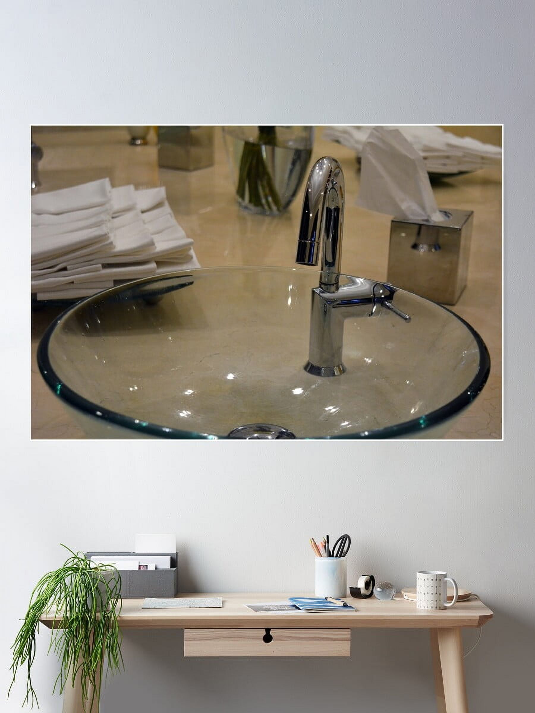 DOPAPRINT Modern Bathroom Interior With Close Up On The Transparent ...