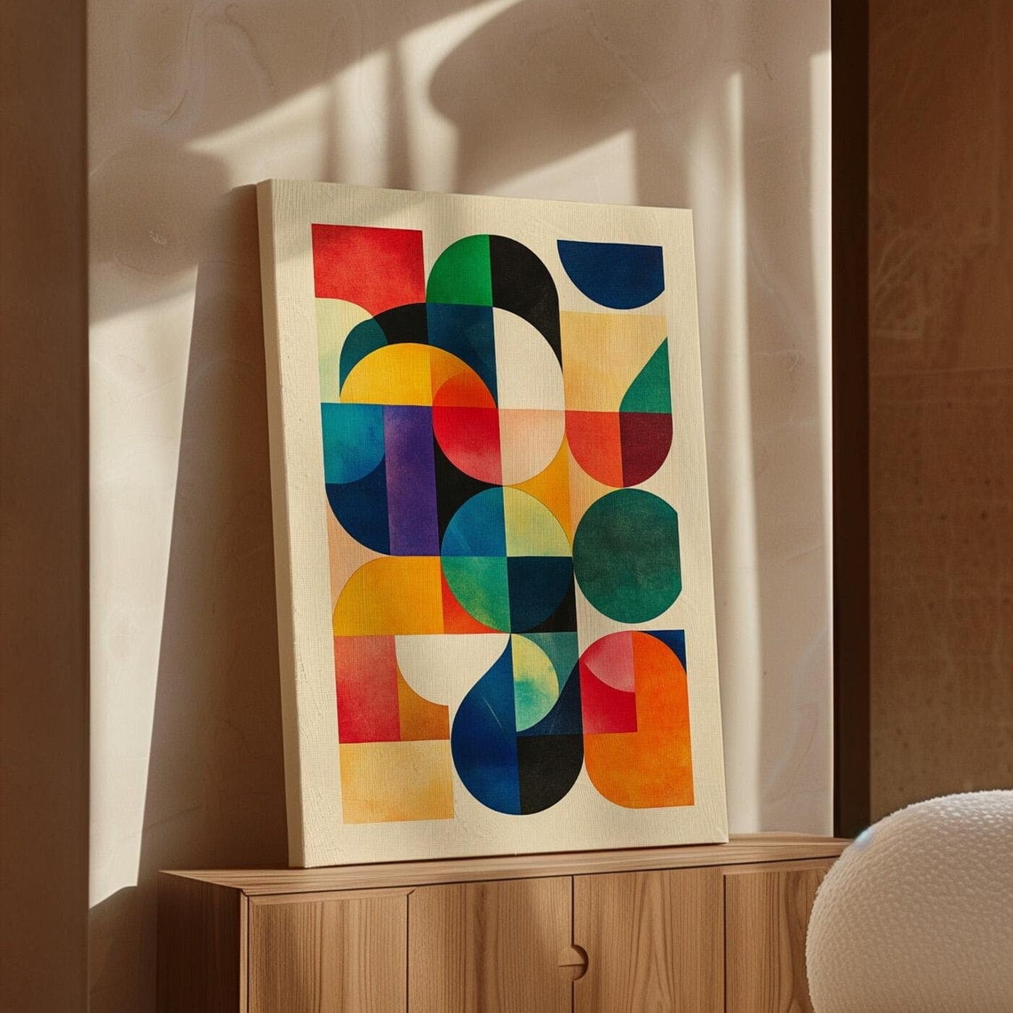 DOPAPRINT Modern Geometric Abstract Artwork Featuring Vibrant Colors ...