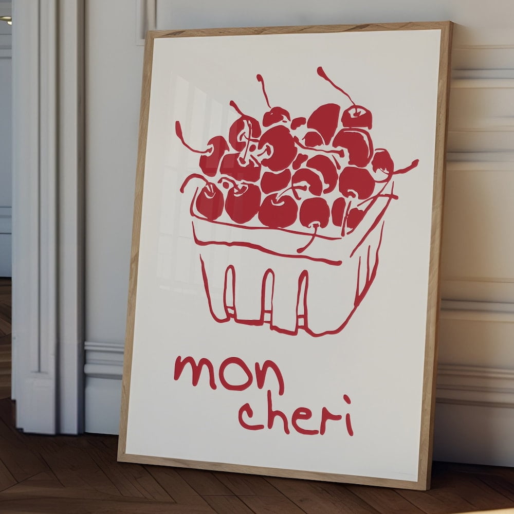 DOPAPRINT Mon Cheri print, Food Print, Modern Kitchen Decor, kitchen ...