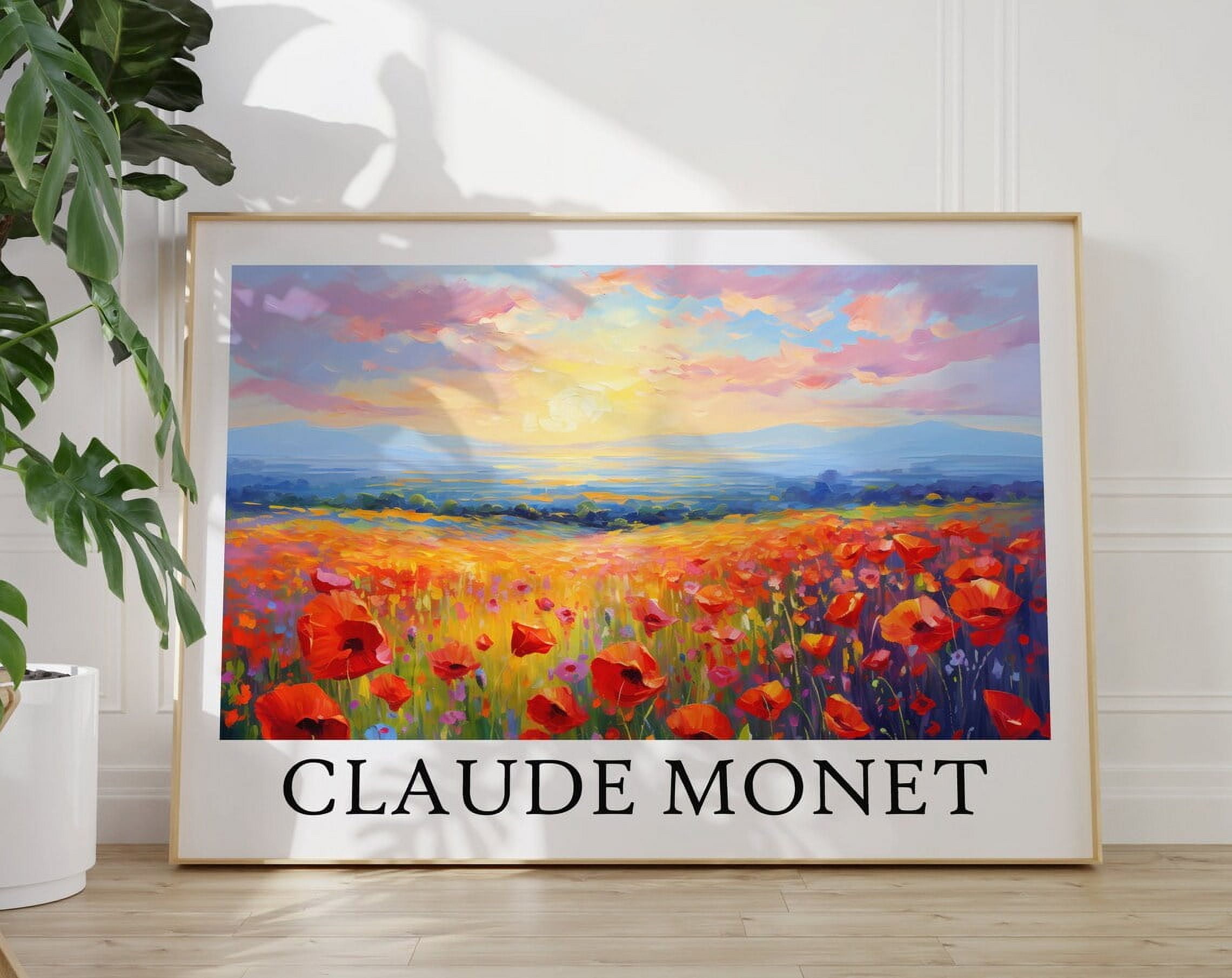 DOPAPRINT Monet Poster - Meadow - Exhibition Art As Claude Monet Wall ...