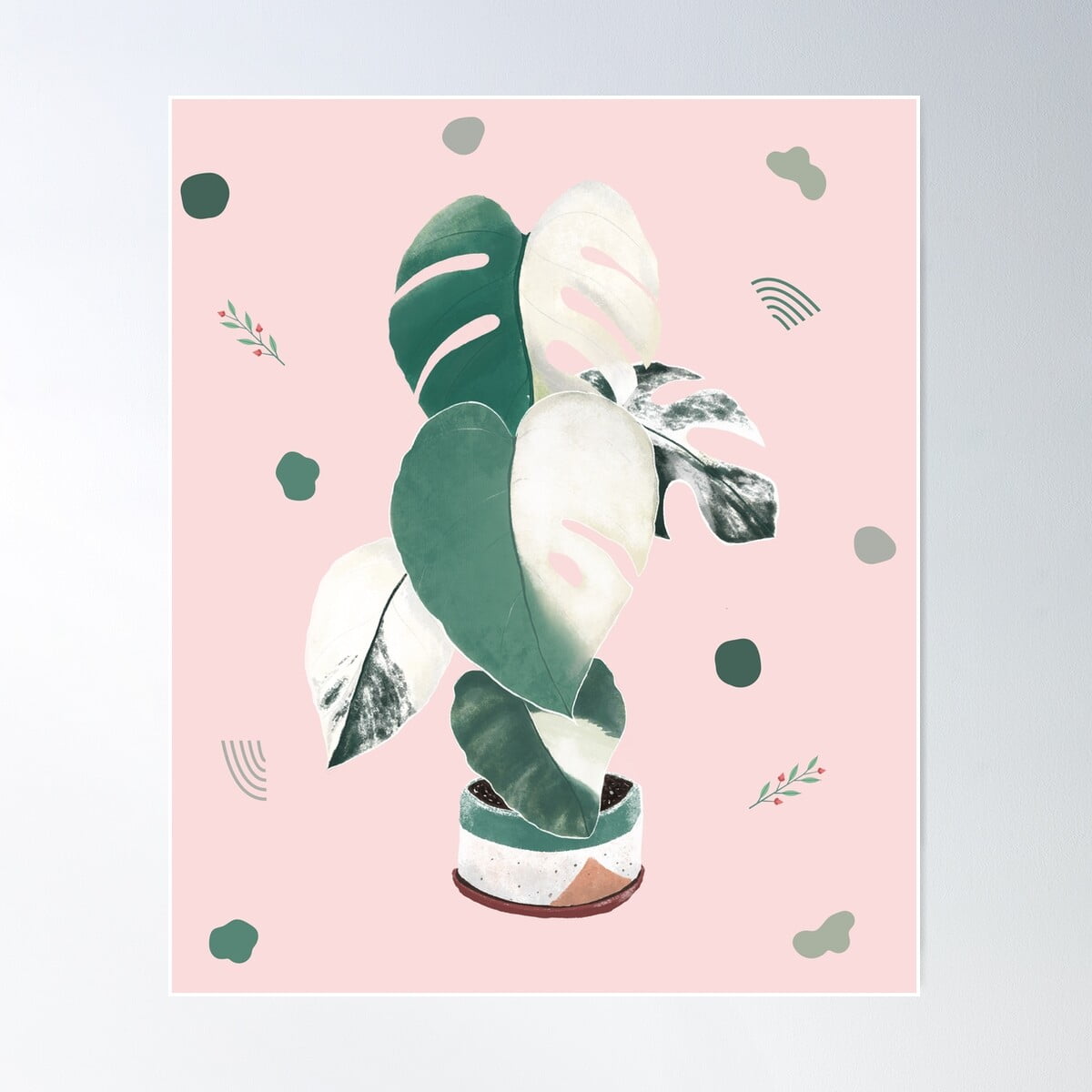 DOPAPRINT Monstera Albo Minimal Style, Variegated Monstera, Monstera ...