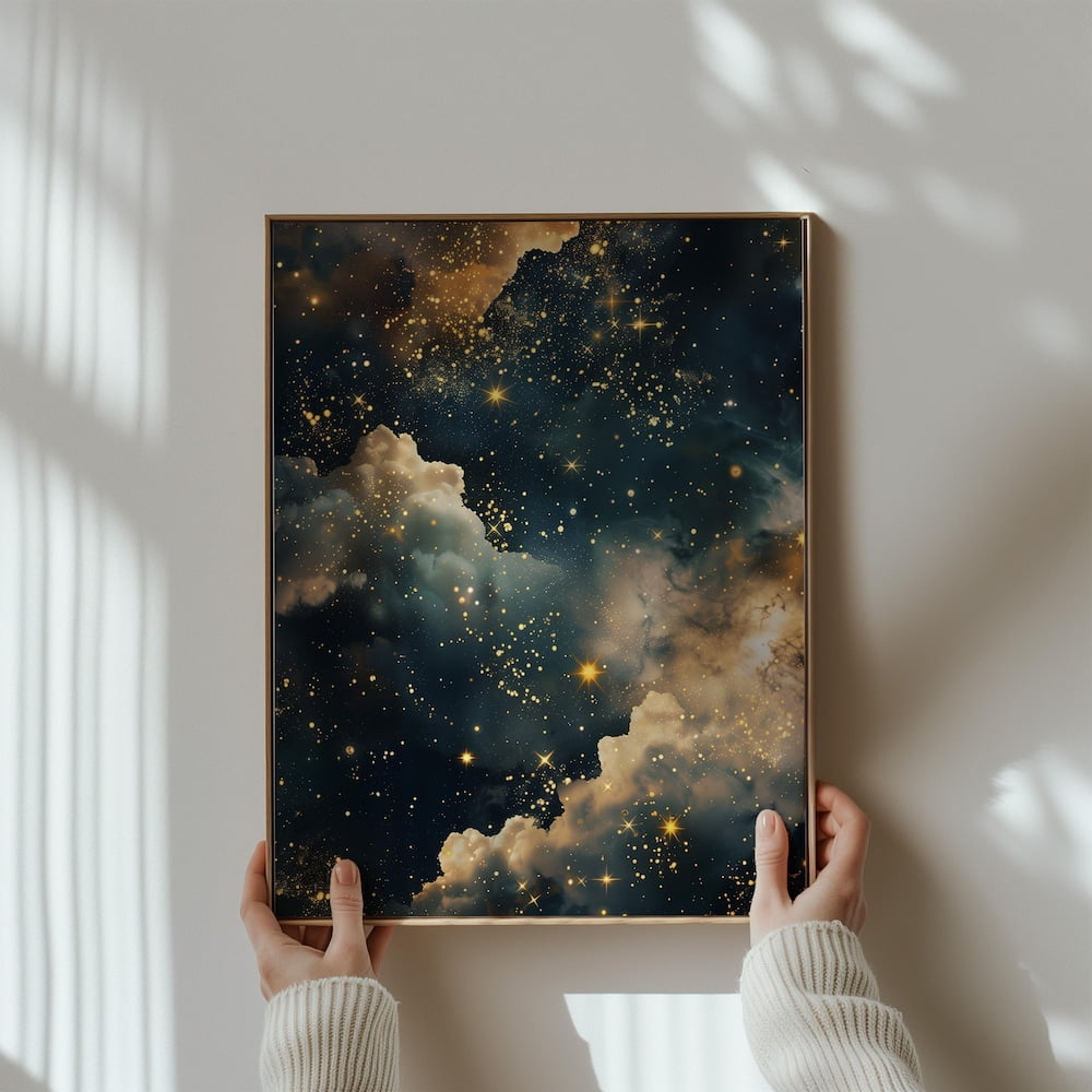 DOPAPRINT Moody Celestrial Print, Dark Academia Decor, Starry Night ...