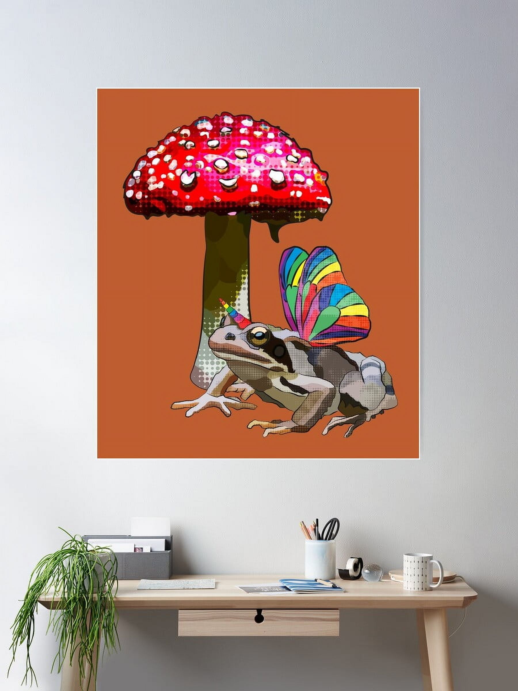 DOPAPRINT Moody Magic Toad Under Toadstool By Beefoxtree (Terracotta ...