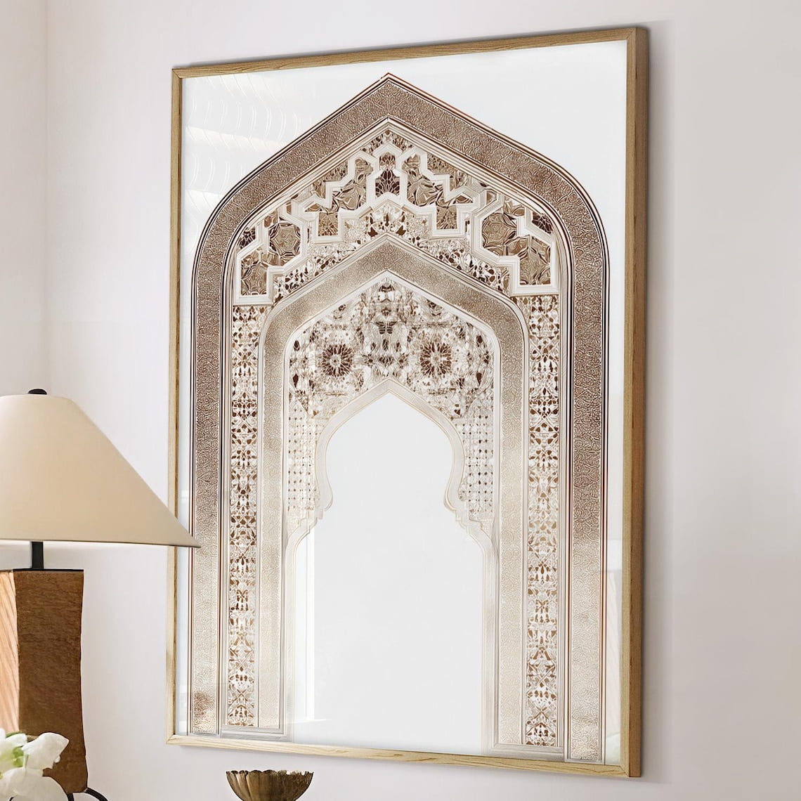 DOPAPRINT Mosque Arch Neutral Watercolor Print Islamic Wall Art Muslim ...
