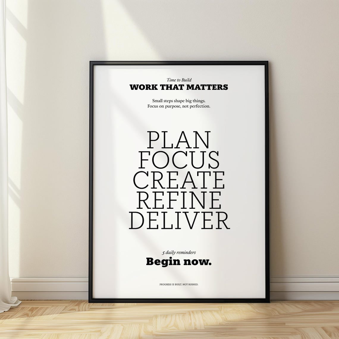 DOPAPRINT Motivate Quote Poster Work That Matters Inspirational Office ...