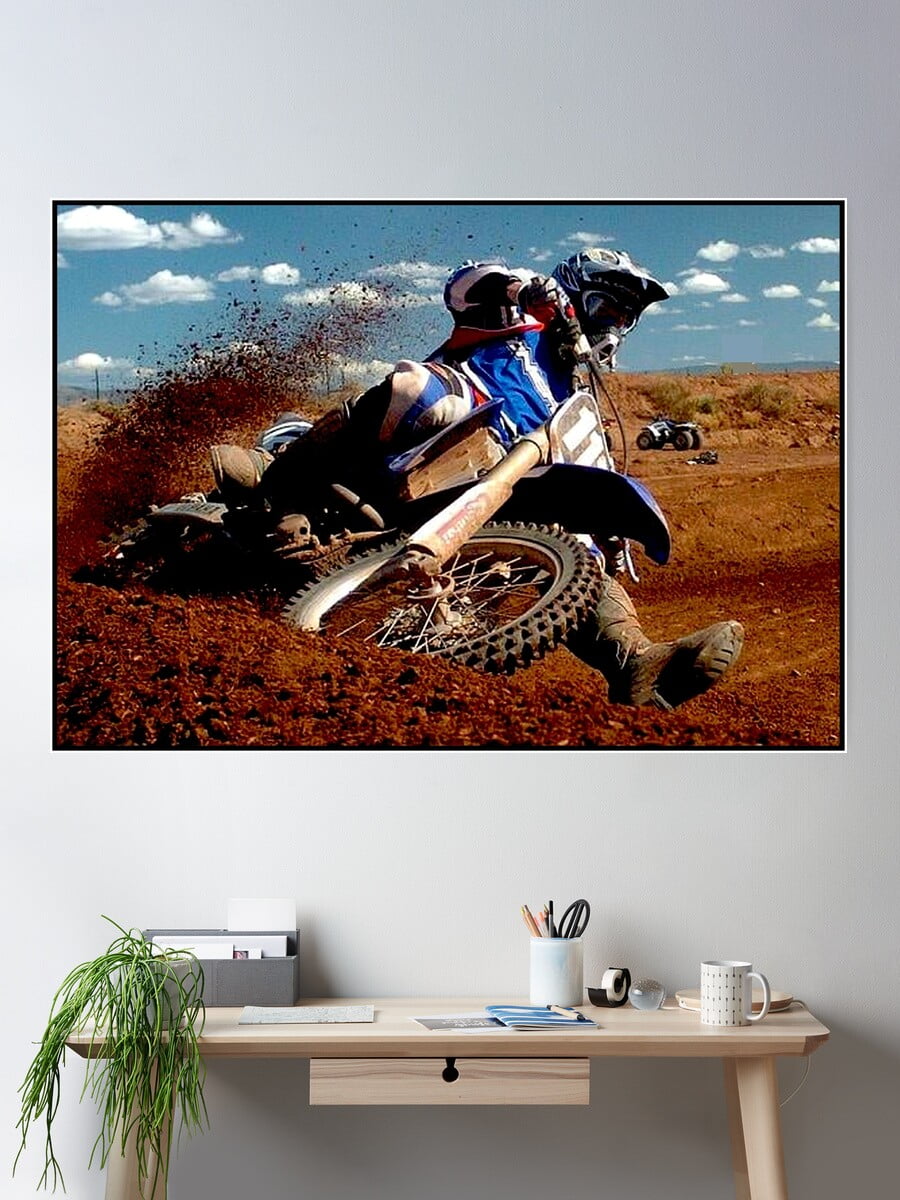 DOPAPRINT Motocross : Vintage Motorcycle Racing Advertising Print ...