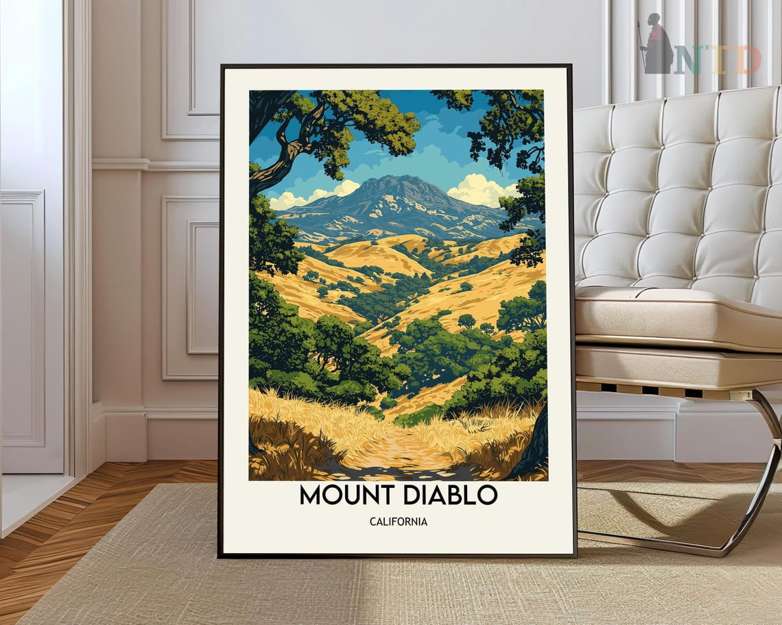 DOPAPRINT Mount Diablo Print, Mount Diablomount Diablo Poster, Mount ...