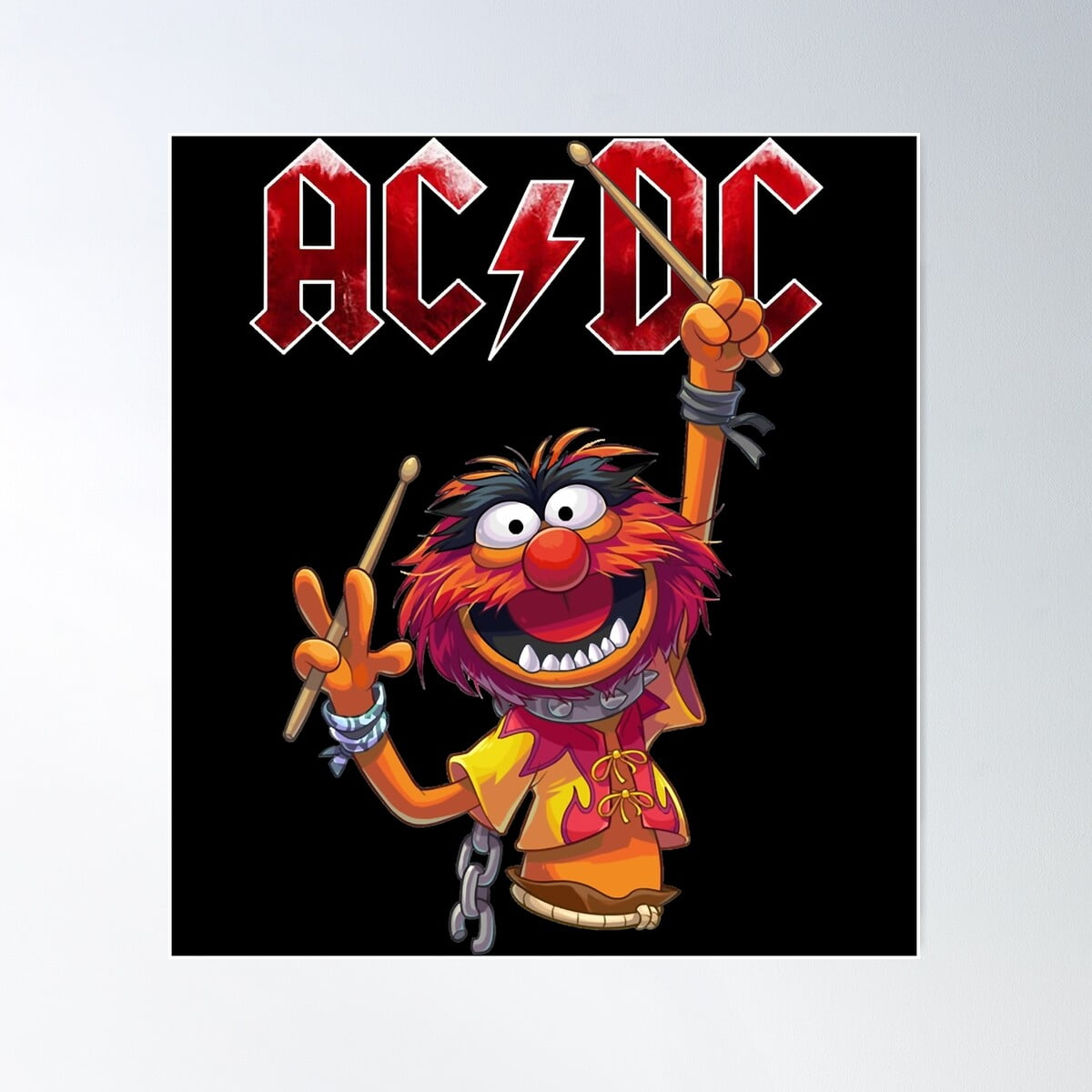 DOPAPRINT Muppet Animal Drummer X Abdc The Muppet Show Poster Wall Art ...