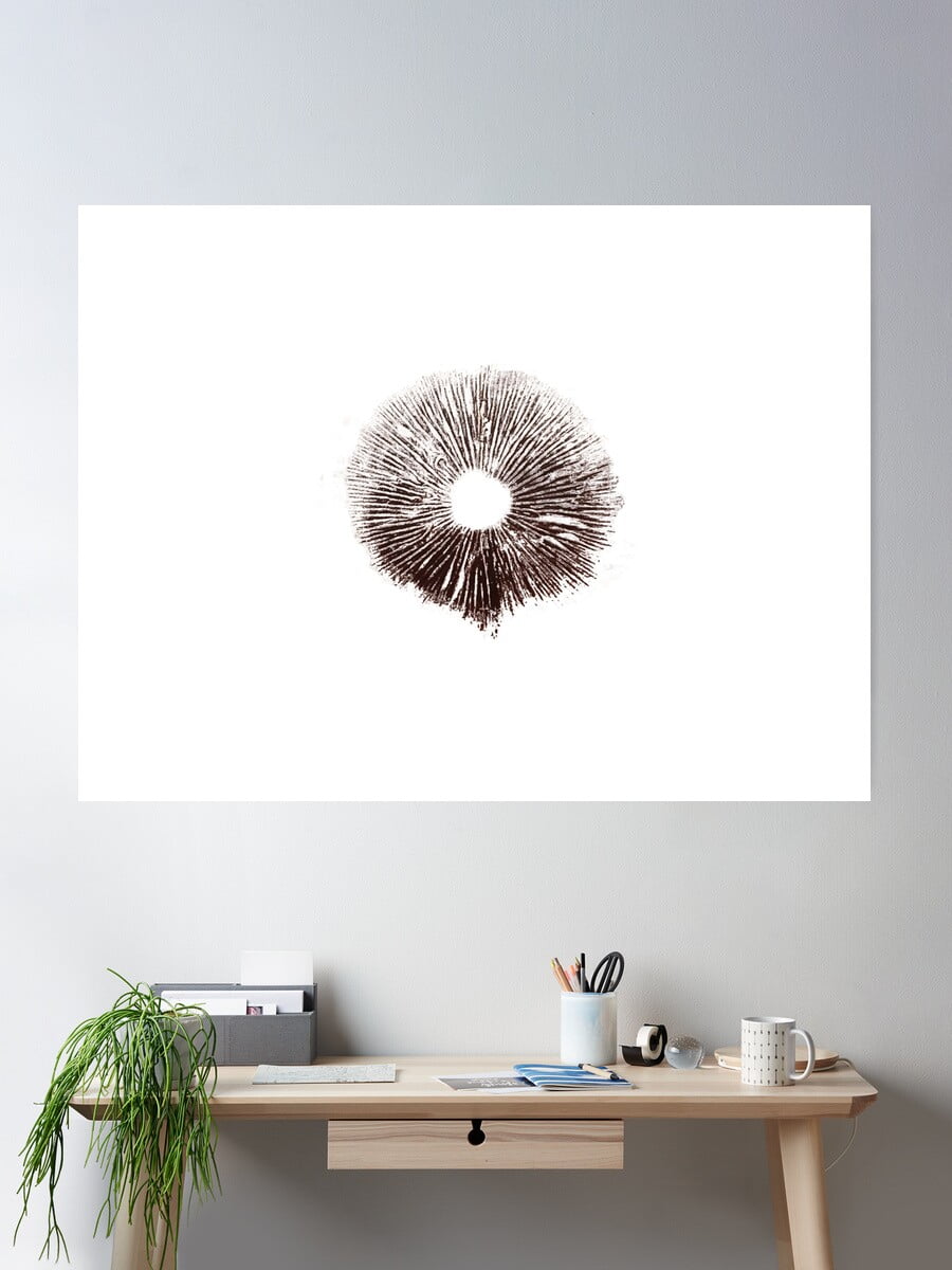 DOPAPRINT Mushroom Spore Print Psilocybe Cubensis Colombian Poster Wall ...