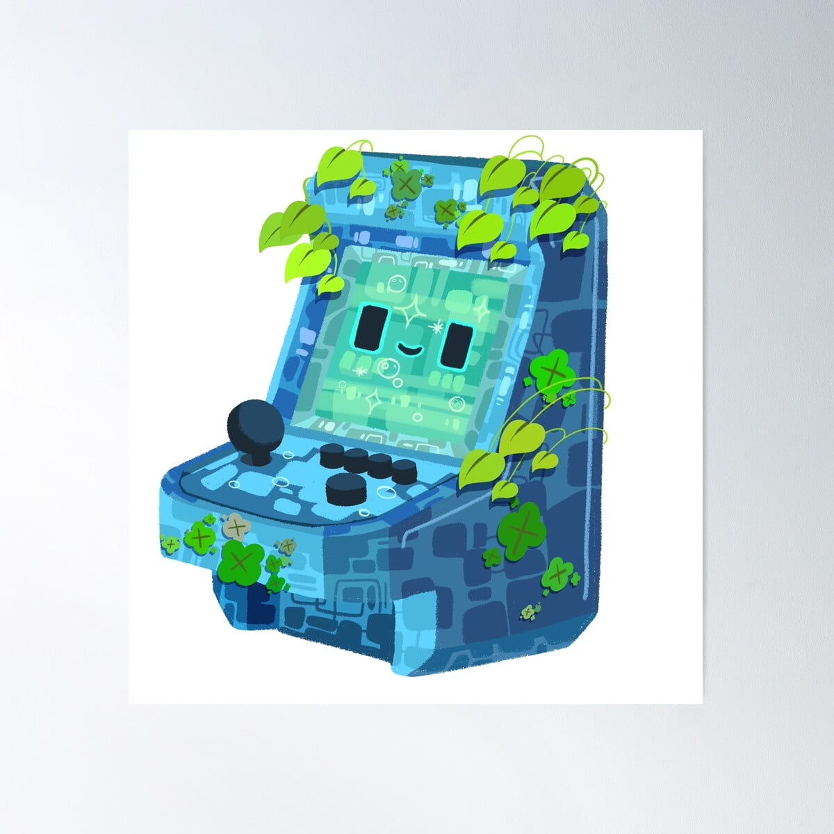 DOPAPRINT Nature-Inspired Arcade Machine Poster Wall Art, Modern Wall ...