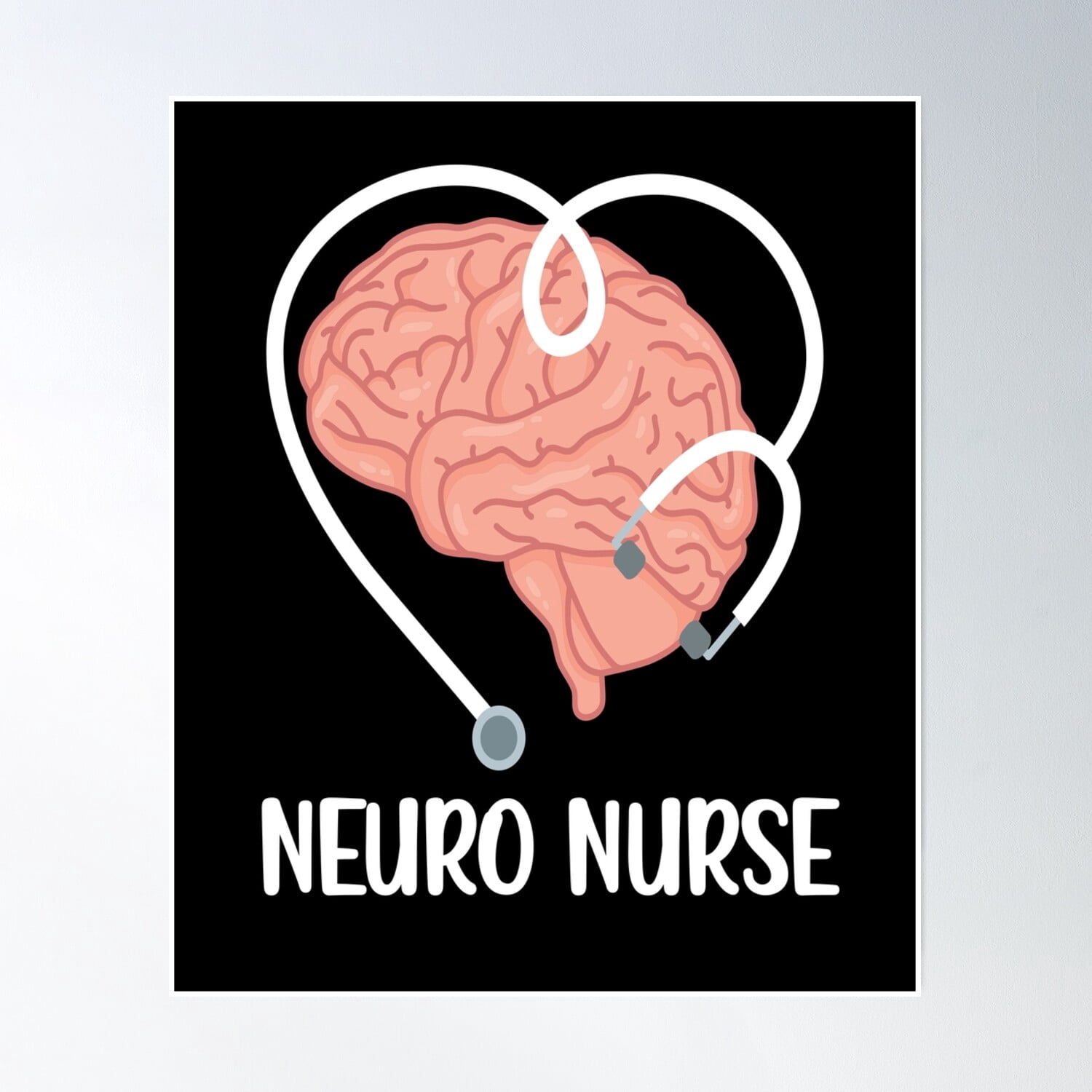DOPAPRINT Neuro Nurse Gift Neurology Nursing Neuroscience Rn Poster ...