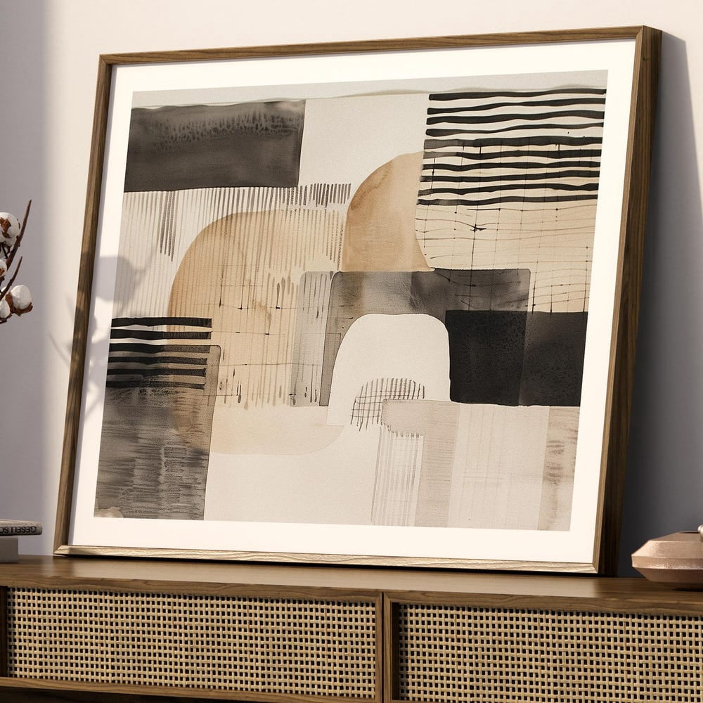 DOPAPRINT Neutral wall art, Minimalist neutral art, textured look ...