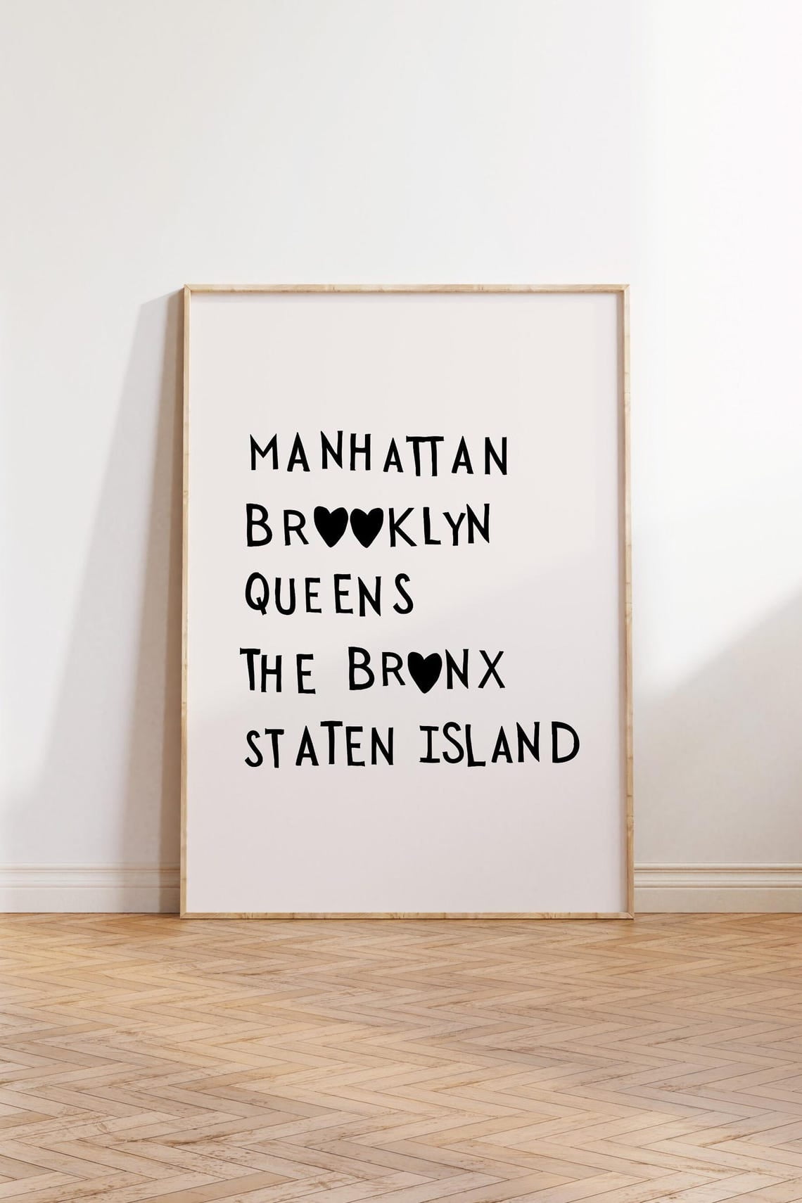 DOPAPRINT New York City Print Nyc Boroughs Poster Nyc Wall Art ...