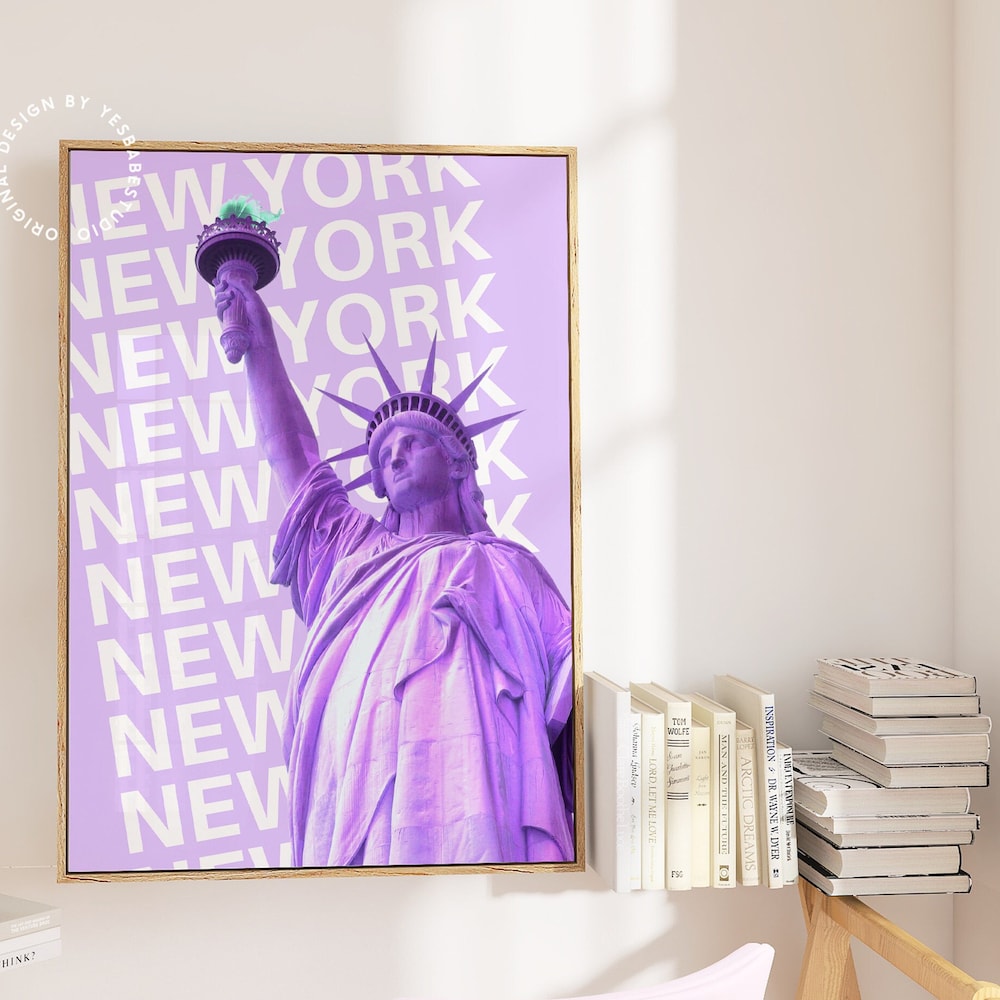DOPAPRINT New York Poster, Nyc Poster, New York City Gifts, Maximalist ...
