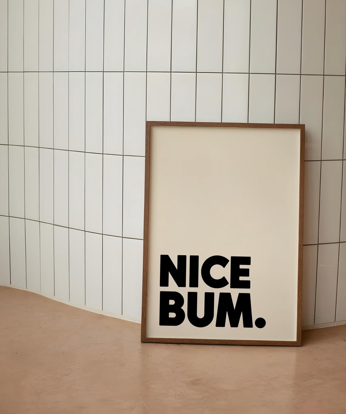 DOPAPRINT Nice Bum Print, Bathroom Print, Funny Toilet Print, Restroom ...