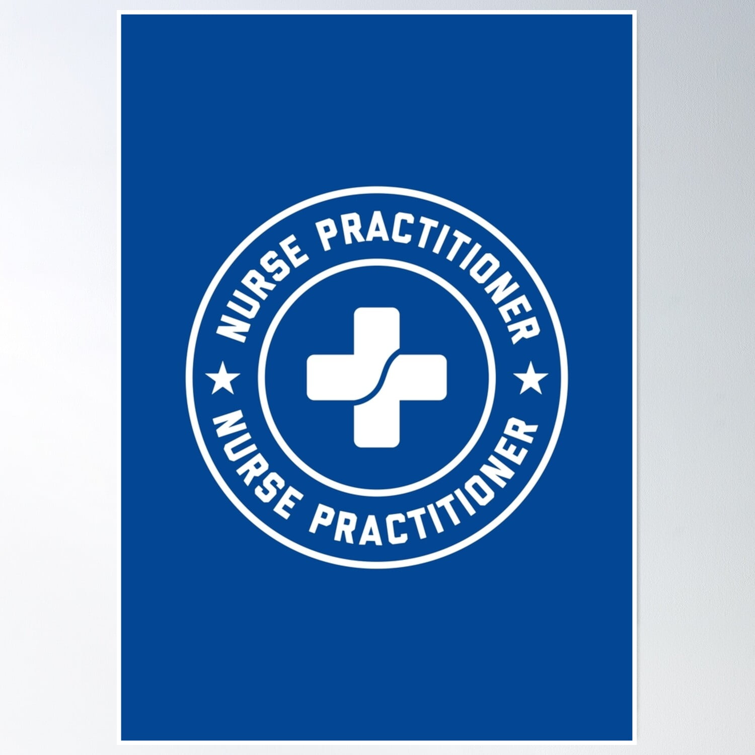 DOPAPRINT Nurse Practitioner Official Logo #3 Poster Wall Art, Modern ...