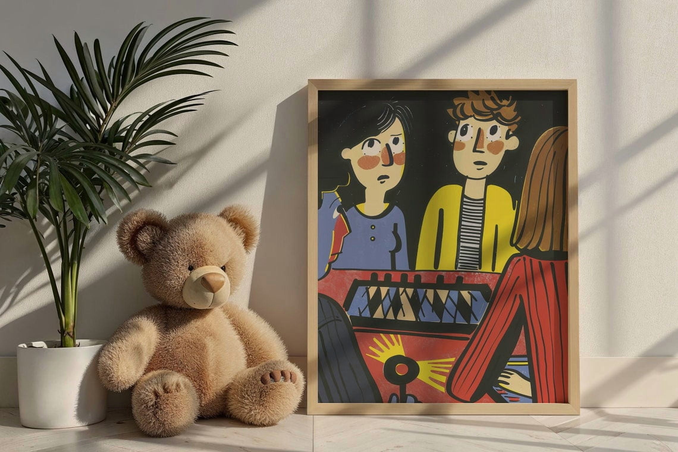DOPAPRINT Nursery Wall Art, Kids Posters, Playful Family Illustration ...