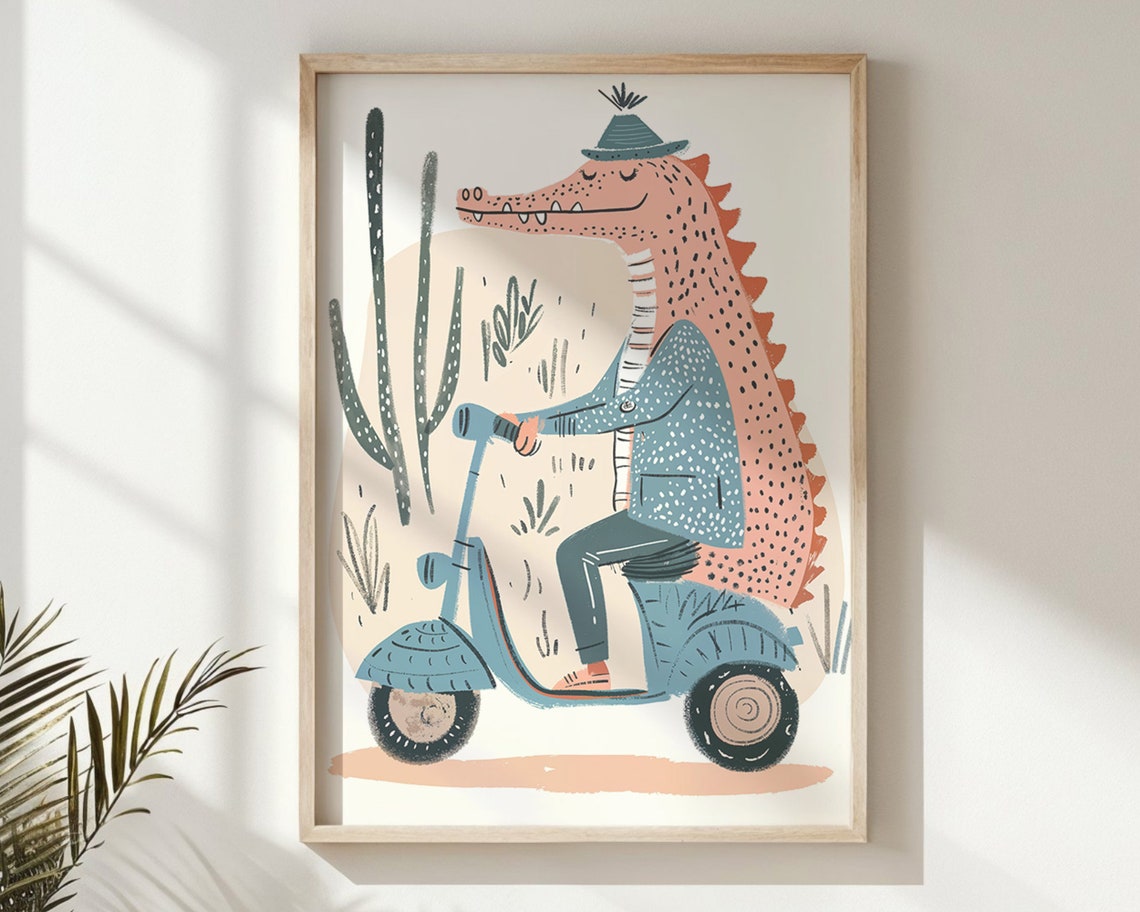 DOPAPRINT Nursery Wall Art, Kids Posters, Playful Shapes And Friendly ...