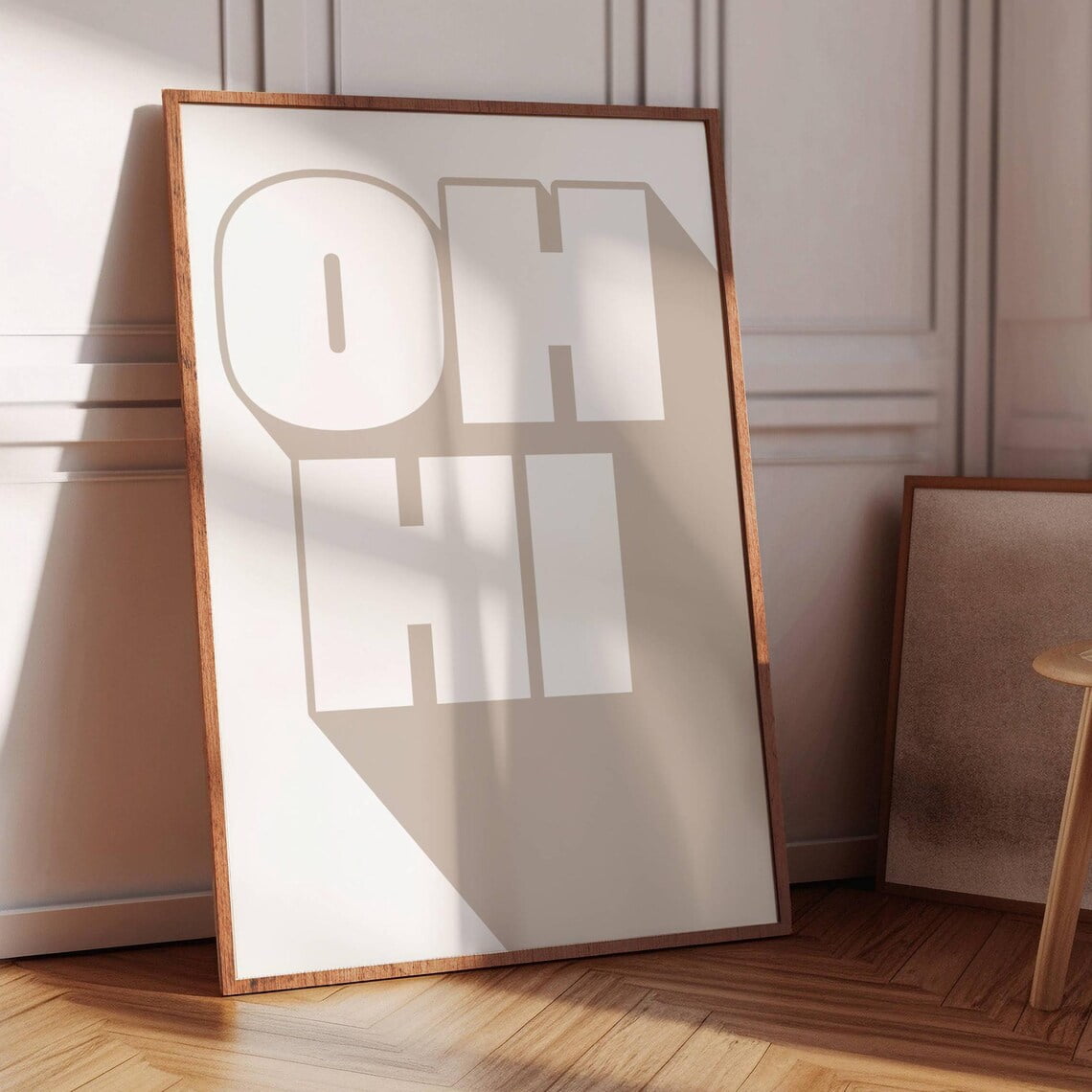 DOPAPRINT Oh Hi Print, Modern Typography Poster, Trendy Wall Art, Bold ...