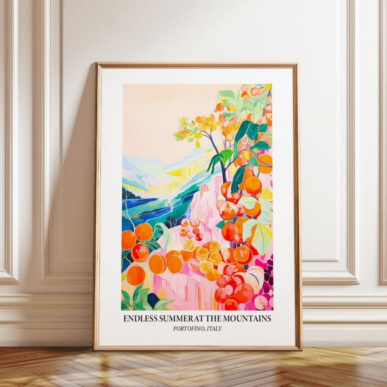 DOPAPRINT Orange Grove Poster - Portofino Summer Citrus Art - Italian ...