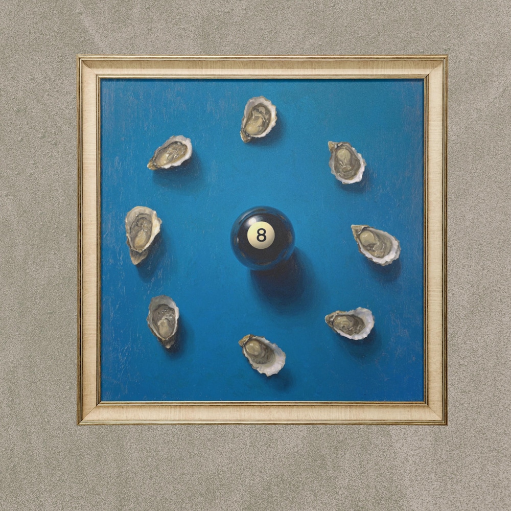 DOPAPRINT Oyster Shells Wall Art Print Pastel Coastal Beach House Decor ...
