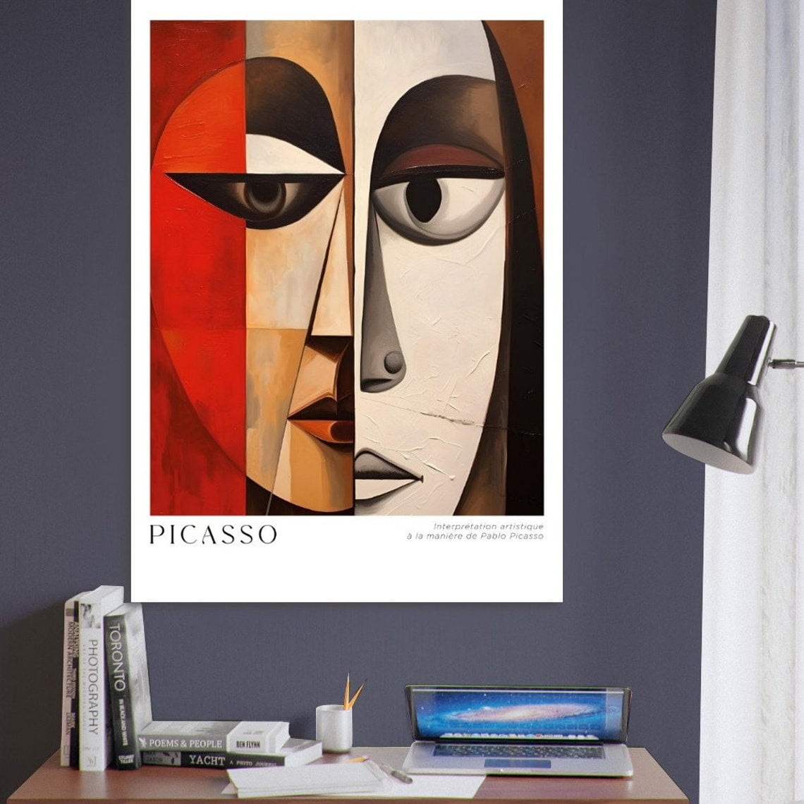 DOPAPRINT Pablo Picasso Portrait Poster Abstract Gallery Wall Art Museum Poster Print Home Decor ...