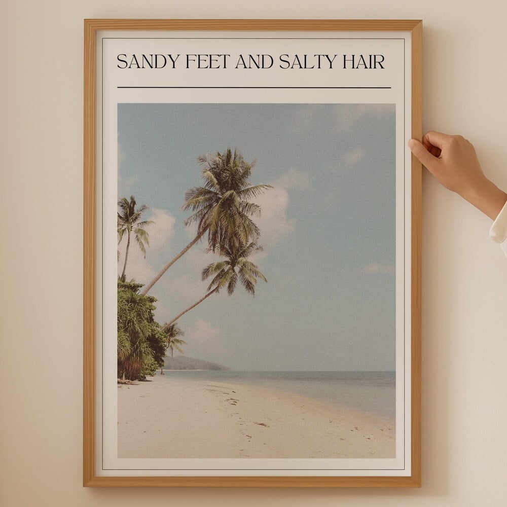 DOPAPRINT Palm Beach Print- Waves Poster, Vintage Surf Poster for ...