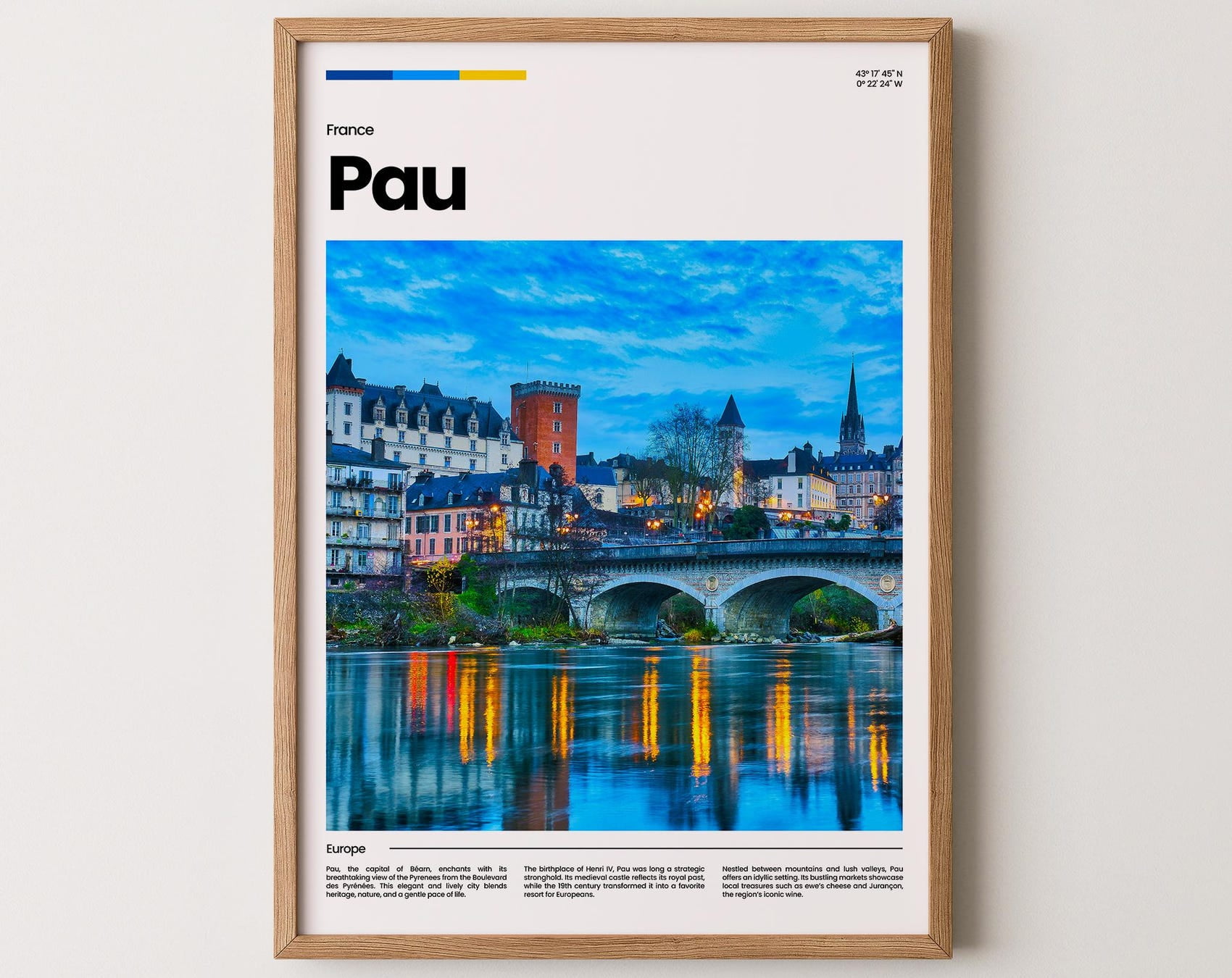 DOPAPRINT Pau Poster, Pau Print, Pau Photo, Pau Art, France Poster ...
